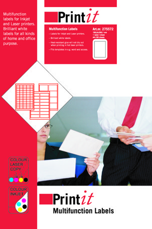 Print-it labels 199,6x289,1 mm - Wulff Supplies