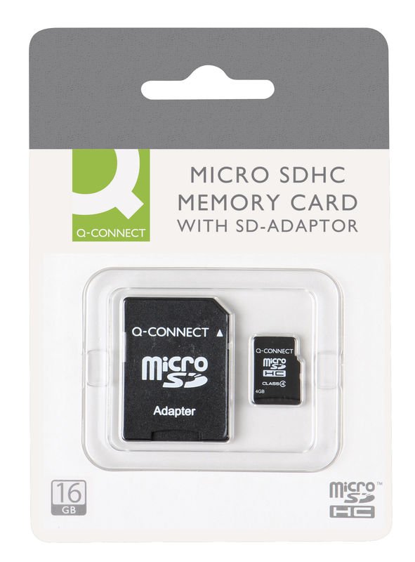 Memory Card Q-Connect Micro SD card 16GB - Wulff Supplies
