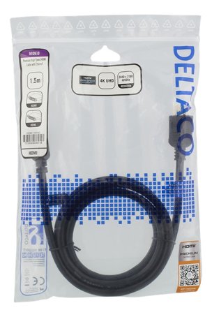 HDMI cable 19-pin m-m 1,5m - Wulff Supplies
