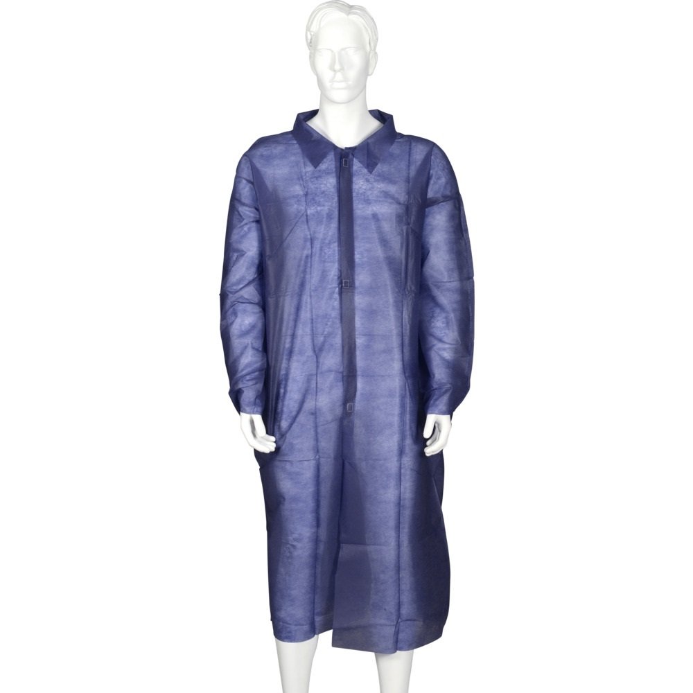 Visitor jacket L/XL Single-use Abena Classic PP Dark blue - Wulff Supplies