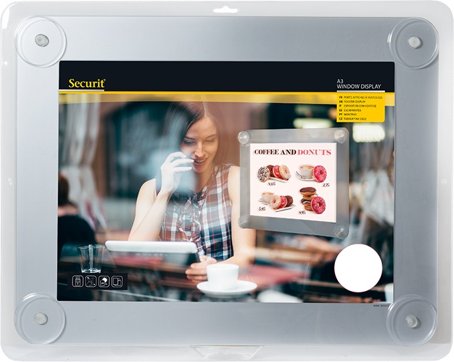 Window poster frame Securit® double-sided A3 - Wulff Supplies